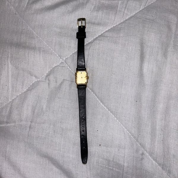 Timex T-Cell VINTAGE MEN'S WATCH GOLD TONE Black Strap | WatchCharts ...