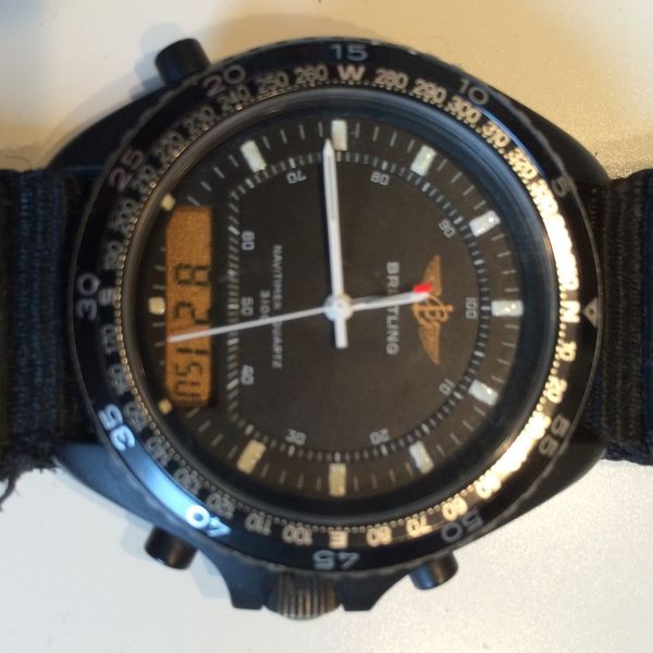 DPW ana-digi with extra (fitted) breitling pluton (or intruder ?) dial ...