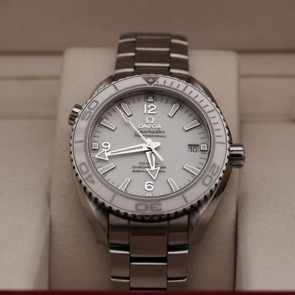 Omega Seamaster Planet Ocean White 42mm | WatchCharts Marketplace