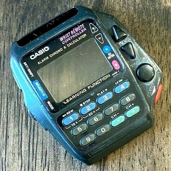 Vintage 1994 Casio CMD-40 TV VCR Remote Controller Watch Case, Made in ...