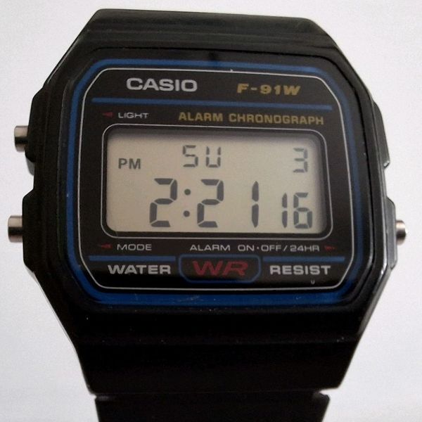 Classic Casio F-91W Quartz Watch - Black - Fully Working | WatchCharts ...