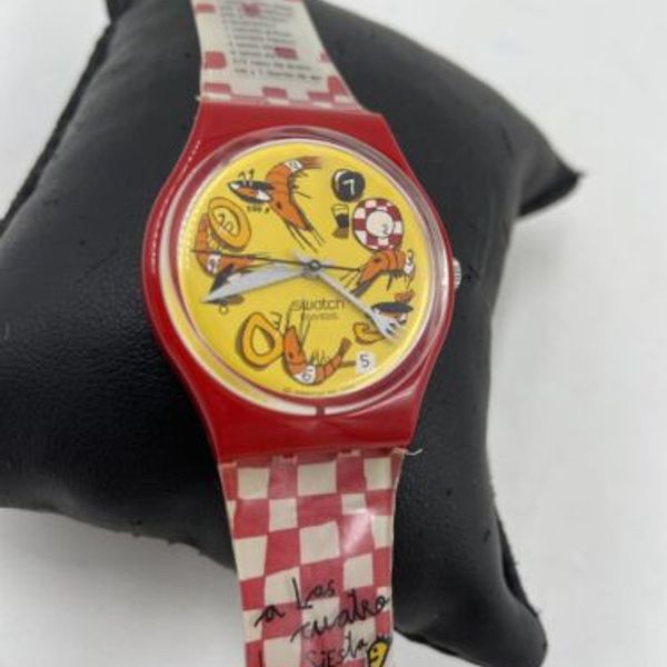 SWATCH “Shrimp Watch” La Paella’s Espana , Vintage, Excellent W ...