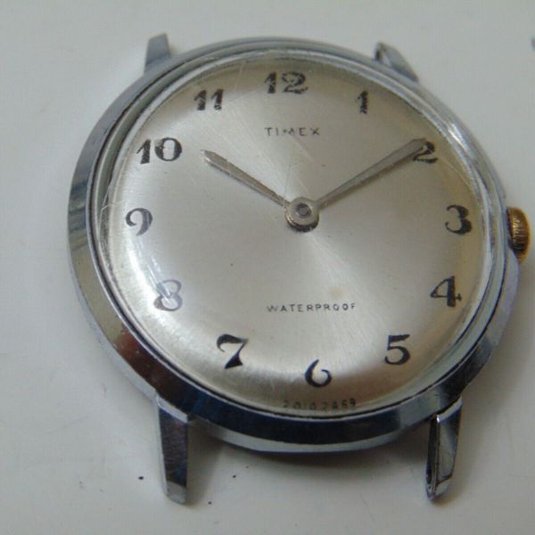 Vintage Timex Wind-Up Mechanical Menâ s Watch for Parts/Repair ...