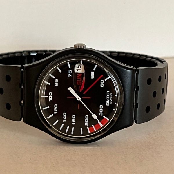 Swatch Watch, Standard Gent, 0-300 KM, GB744A, 1998, Day and Date ...