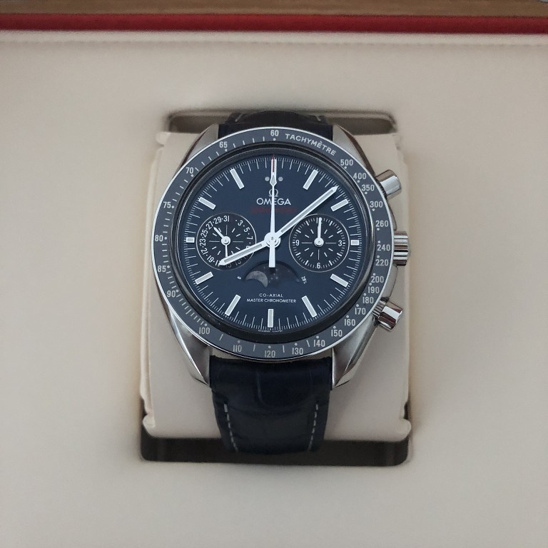 FS: OMEGA Speedmaster Blue Dial Moonphase Chrono 44mm Ref 304.33.44.52 ...