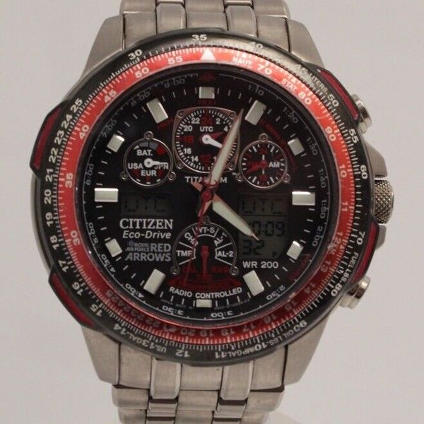 Citizen Eco Drive Red Arrows Titanium Gents Watch | WatchCharts Marketplace