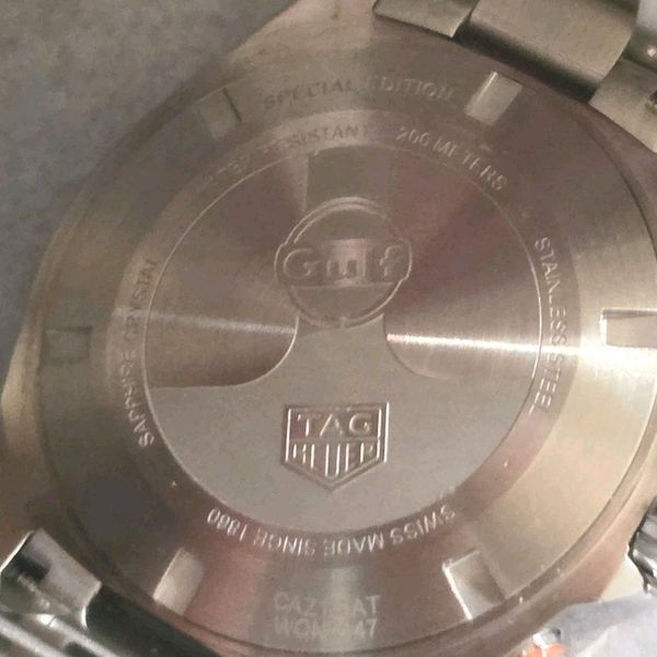 New TAG Heuer Gulf Livery F1 Special Edition SS Swiss 43mm Watch ...