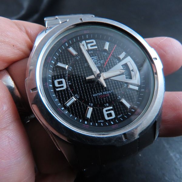 EF-129 Casio Edifice Daydate WR 100M Quartz Men Watch | WatchCharts ...