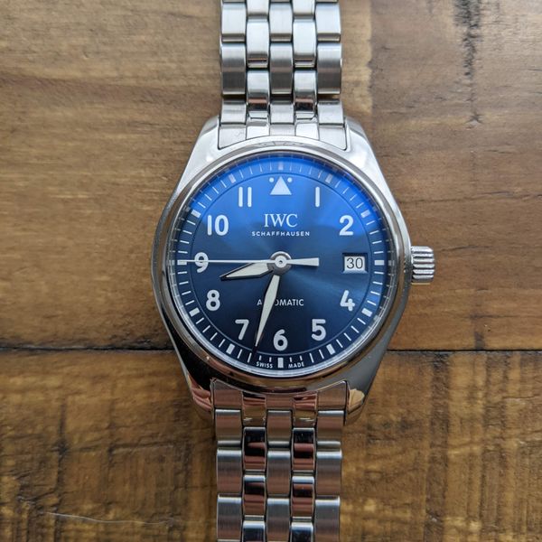 [WTS] IWC Pilot Blue Dial 36 mm with Strap and IWC Bracelet IW324008 ...