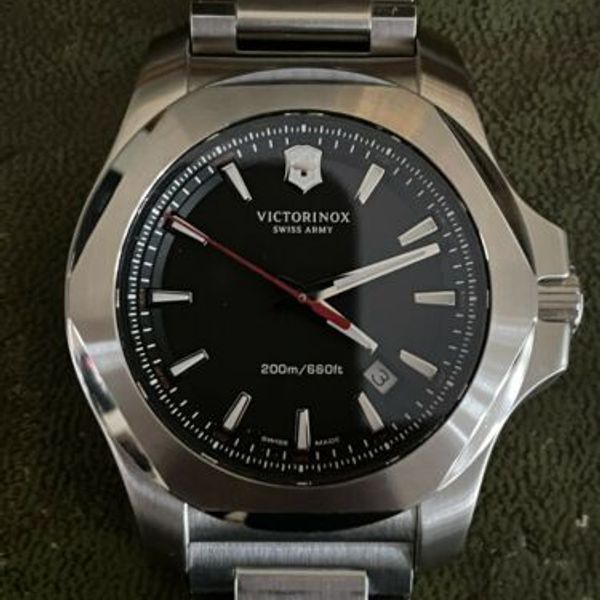 Victorinox INOX Black Steel Strap Boxed | WatchCharts Marketplace