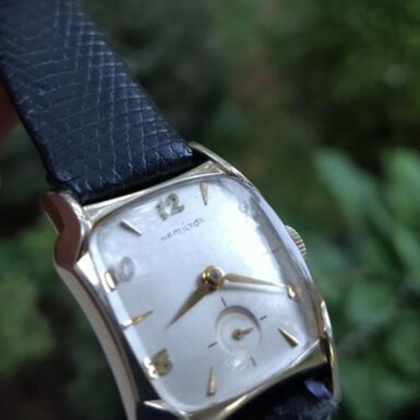 VINTAGE HAMILTON TYRONE 17 JEWELS 10KGOLD FILLED GRADE 730 WRIST WATCH ...