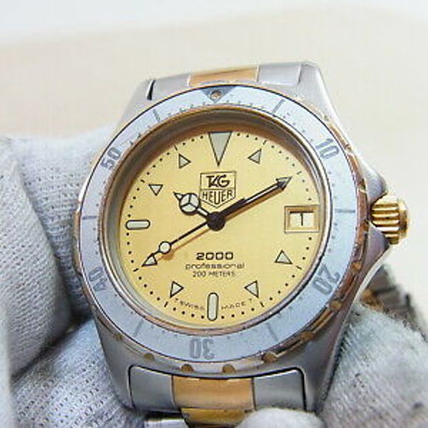Tag Heuer 2000 Professional Two-tone Mid Unisex 37.5 mm Swiss Watch 974 ...