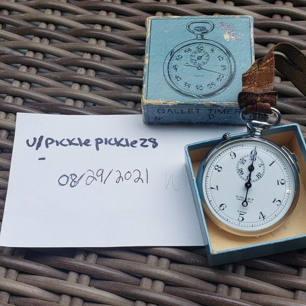[WTS] Gallet Flyback stopwatch | WatchCharts Marketplace