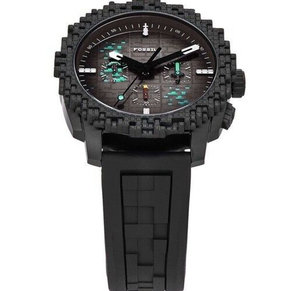 Minecraft x Fossil Limited Edition Chronograph Watch Black Japan ...