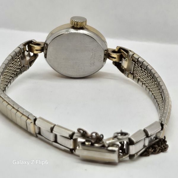Vintage Elgin Ladies Watch Manual Wind 10K RGP-17 Jewels - Stretch Band ...