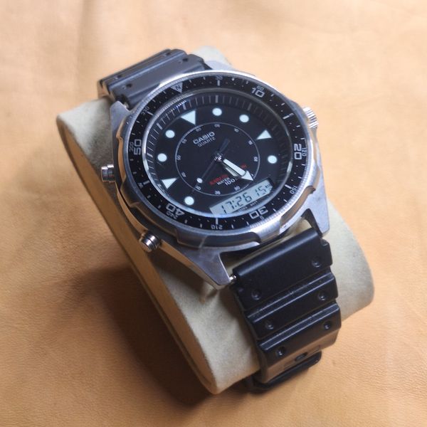 Vintage Casio AMW-320R Arnie Analog + Digital (Ana-Digi) w/ New Band ...