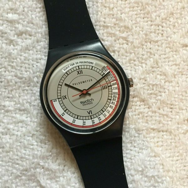 SWATCH PULSOMETER WATCH - MINT IN BOX, UNUSED **VERY RARE ...