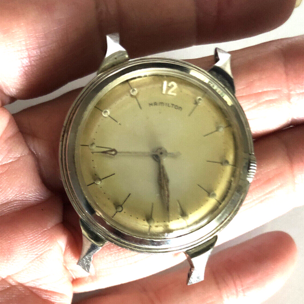 Vintage Hamilton Storm King V 735 18 Jewel Watch Head Engraved Case ...