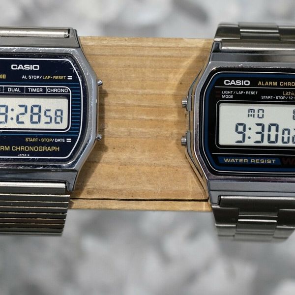 Vintage 80's Casio SA-53 Silver Watch, Plus A1158W, Working ...