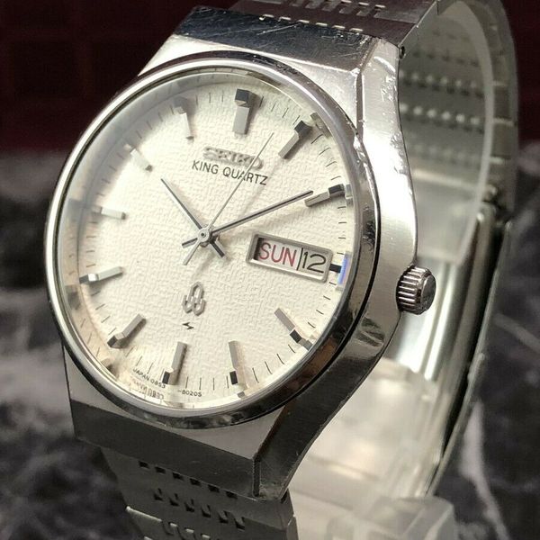 Vintage 1975 SEIKO KING Quartz 0853-8000 Men's Watch from Japan #181 ...