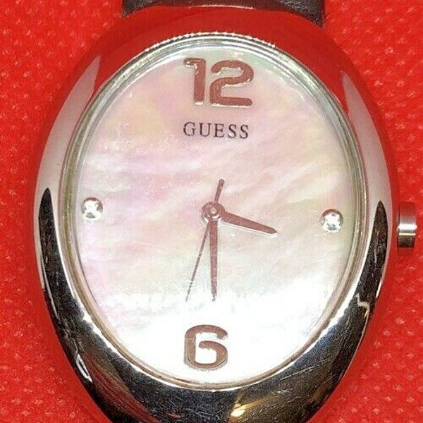 Women’s Guess G75878L Wrist Watch Rhinestones Pearl Face | WatchCharts ...