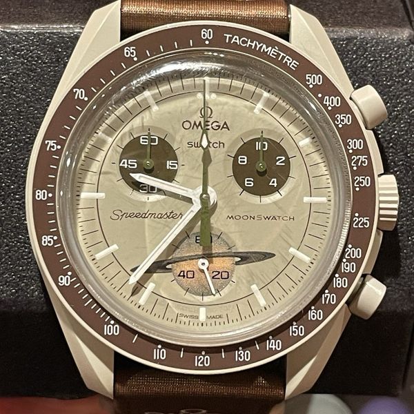 OMEGA x Swatch Speedmaster MoonSwatch Mission to Saturn - Like New ...