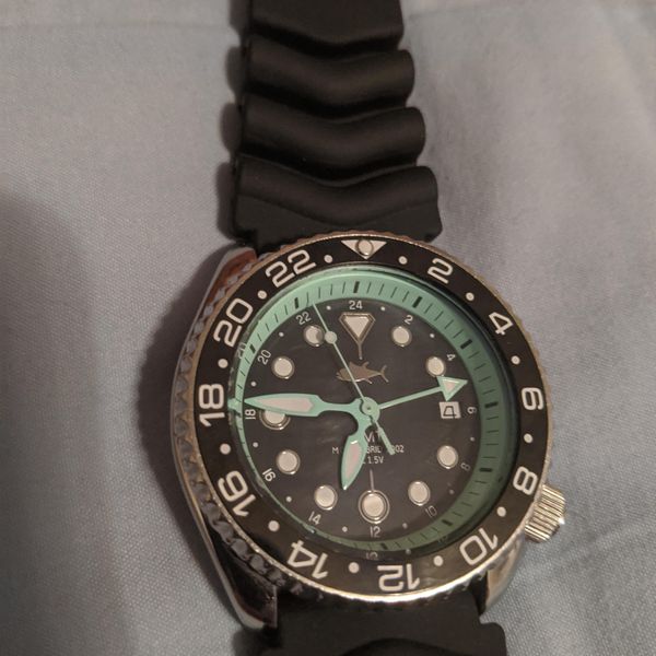 [WTS] Seiko Scuba Diver GMT, Custom modded mother of Pearl dial, never worn+extra strap ...