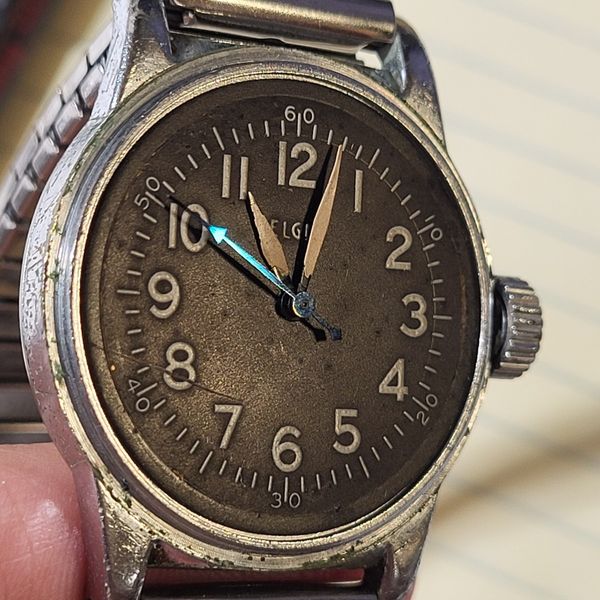 Elgin Type A-11 US Military Watch 1945 WWII - Works! | WatchCharts ...