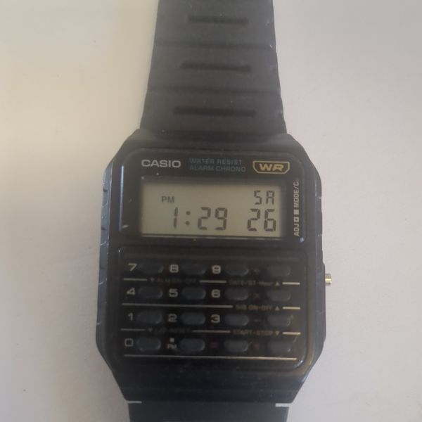Vintage Casio WR Alarm Chrono 3208 CA 53W 1988 Retro Watch Calculator ...