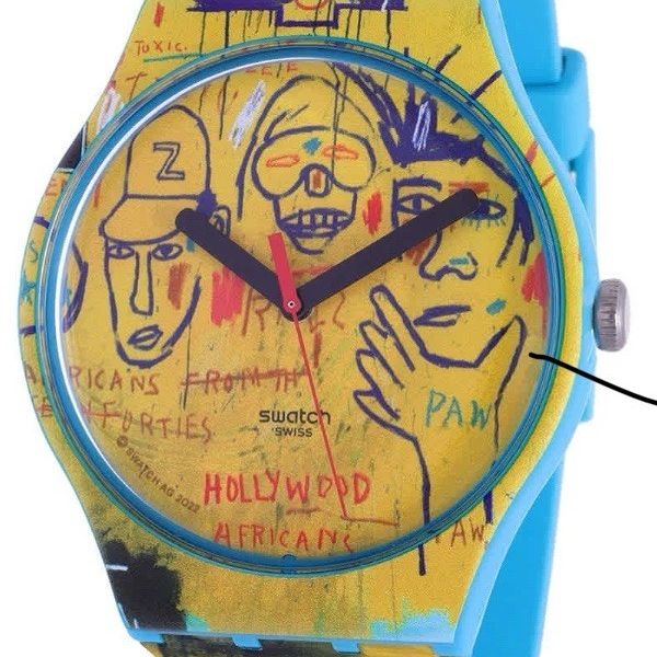 Limited Edition Swatch x Basquiat Hollywood Africans Art Watch SUOZ354 ...