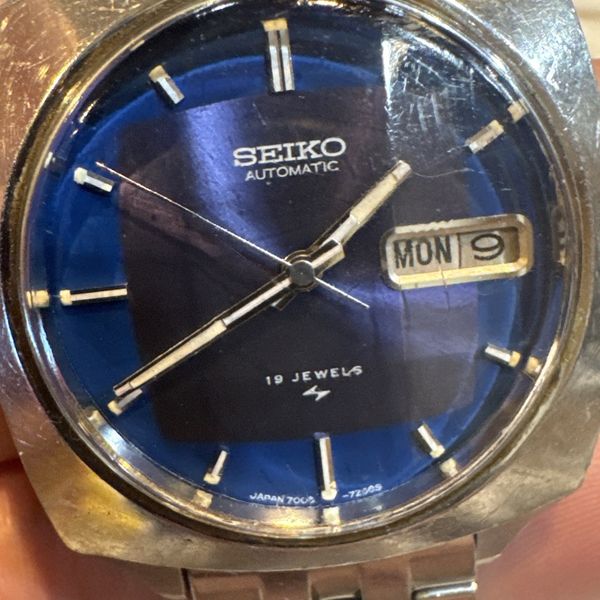 Vintage 1973 Seiko 7006 Day/Date Steel Automatic Mens Watch JAPAN ...