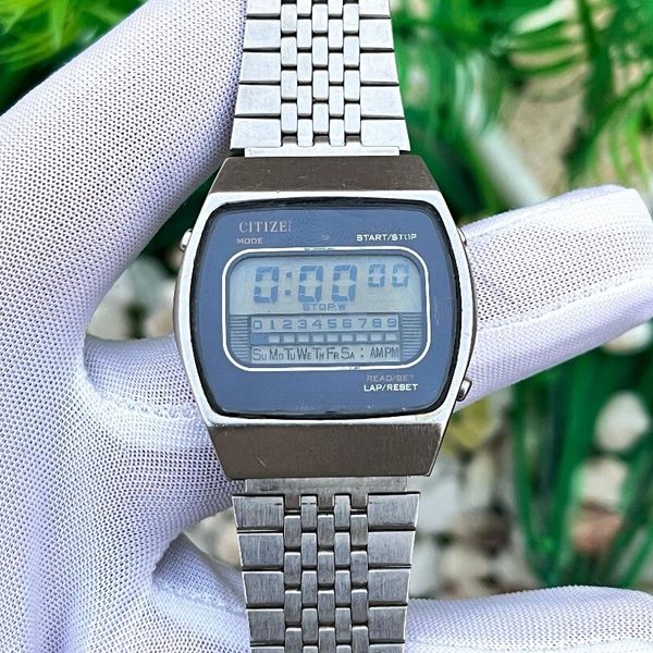 Vintage Citizen Digital LCD Chronograph Original Japan Men's Watch 4 ...
