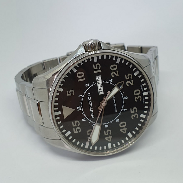 Hamilton Khaki Pilot, 46mm, automatic watch, H64715135 | WatchCharts ...