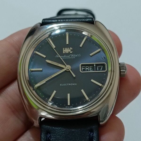 IWC Vintage Electronic Caliber 160/ESA 9164 Blue Dial RARE ...
