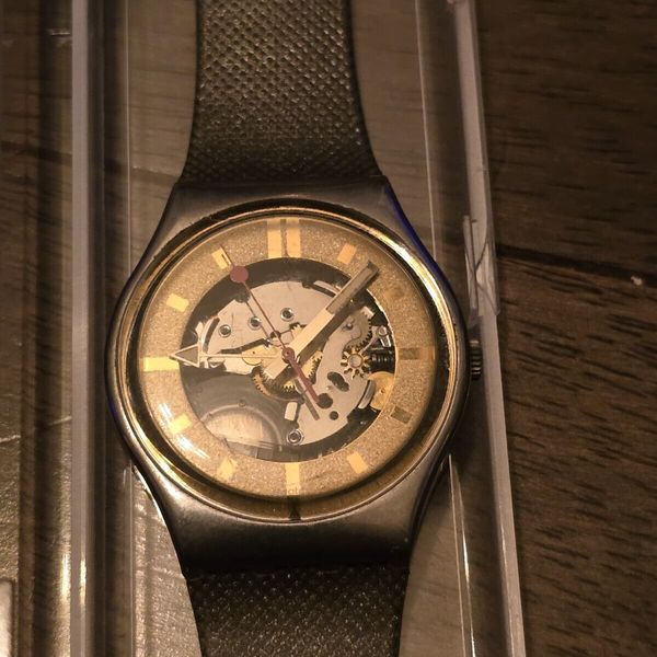 1988 Vintage Swatch Watch Golden Sphere GX102 | WatchCharts Marketplace