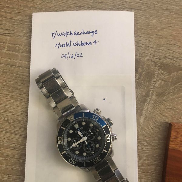 [WTS] Seiko SSC017 Prospex Solar Chrono (Batman) - Reduced | WatchCharts