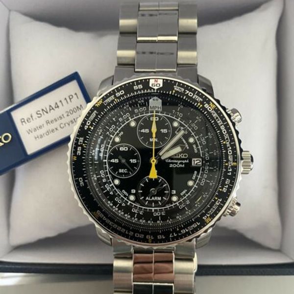 Seiko Flightmaster SNA411P1 Pilot Chronograph | WatchCharts