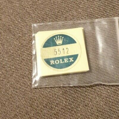 A) 5512 Rolex vintage SUBMARINER Sticker Aufkleber Etiqueta Adhesivo ...