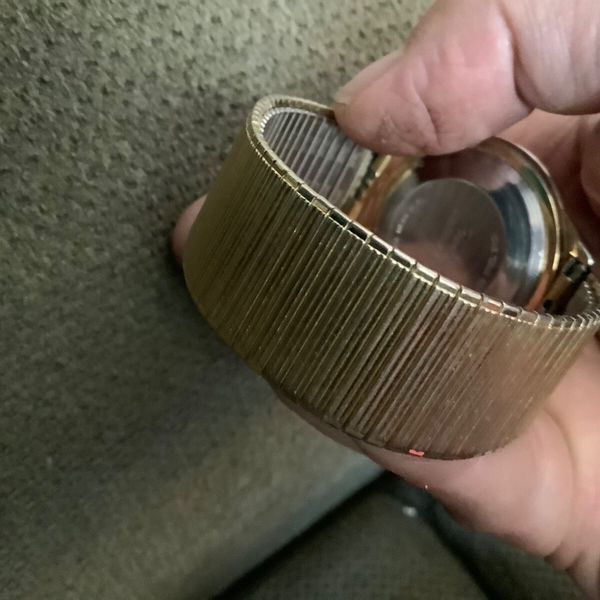 Timex automatic self winding mens watch from 1978! gold tone day date ...