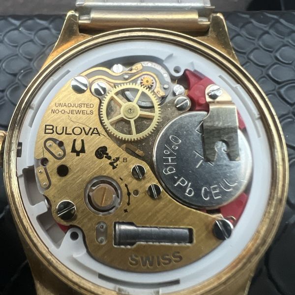 Vintage Bulova Dual Day. Used. Cracked Crystal. Running Intermittently ...