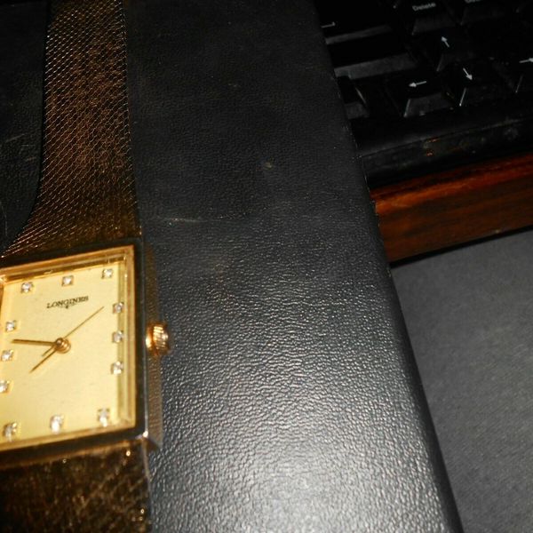 Man's Longines 14k ge3676 gold watch w/diamonds on face | WatchCharts ...