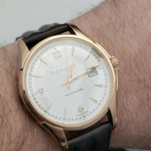 HAMILTON JAZZMASTER VIEWMATIC AUTOMATIC WATCH ROSE GOLD ...
