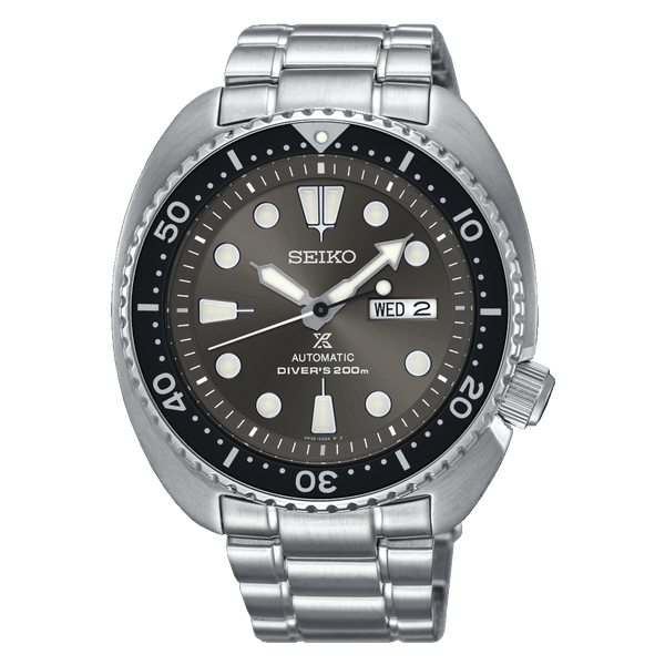 Seiko Prospex Turtle 45 mm Full Stainless Steel Gray Dial Watch ...