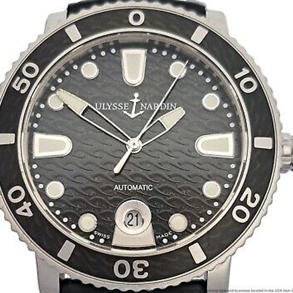 Ulysse Nardin Lady Diver 8103-101 Midsize Date SS Automatic Wrist Watch ...