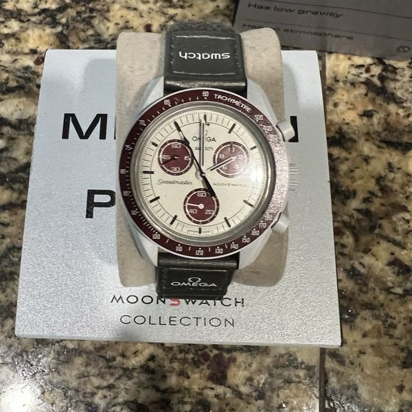 OMEGA Swatch Mission to Pluto Moonswatch Bioceramic Speedmaster with ...