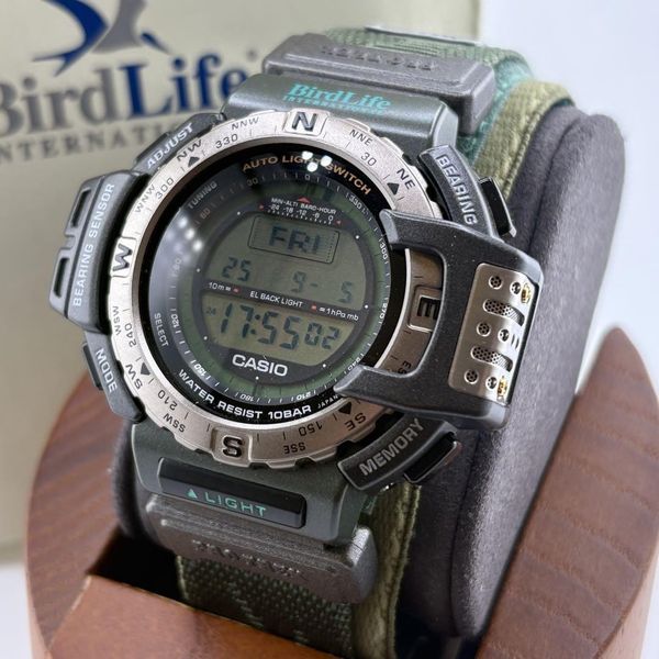 CASIO PROTREK PRT-40BVJ-3T Digital Watch Green Band 47mm Face 20cm New ...