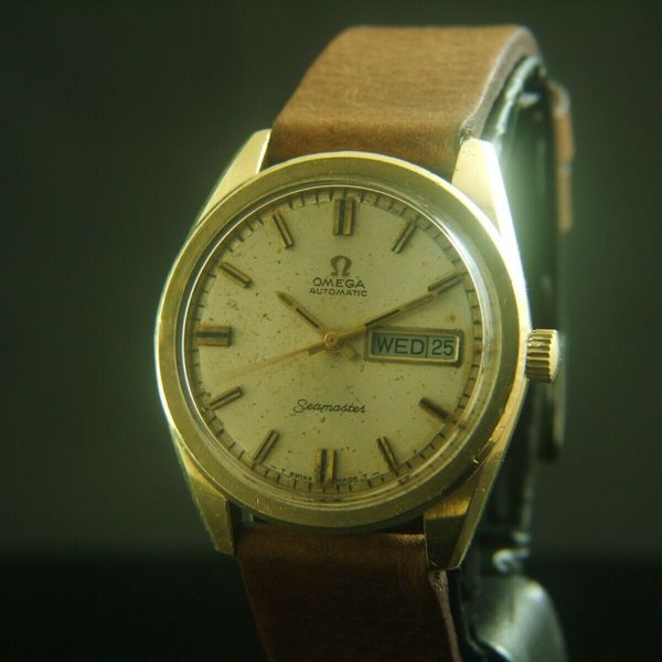 Omega Seamaster Automatic Day Date Cal.752 24J Vintage Gold Caped Ref ...
