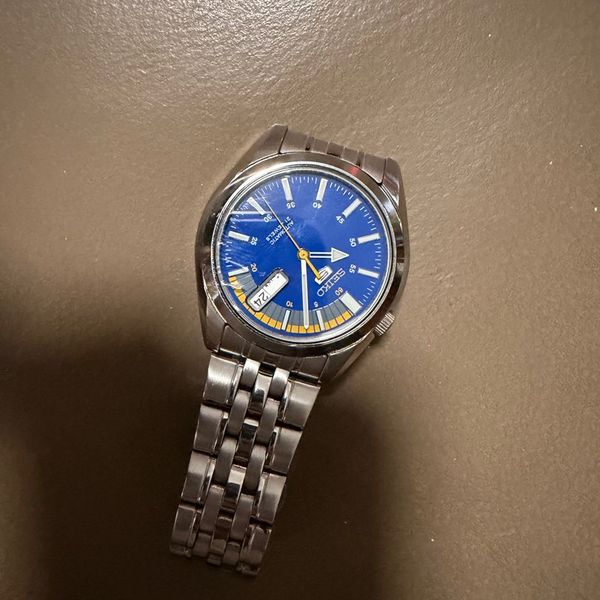 Seiko 5 Automatic Watch - Blue Dial | WatchCharts Marketplace