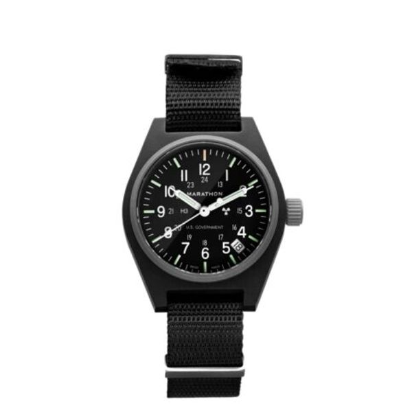 Marathon Mil-spec 34mm black General Purpose Quartz (GPQ-D) WW194015 ...