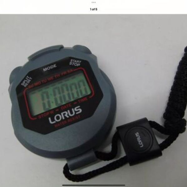 LORUS by SEIKO DIGITAL STOPWATCH WITH LANYARD **NEW BATTERY FITTED ...